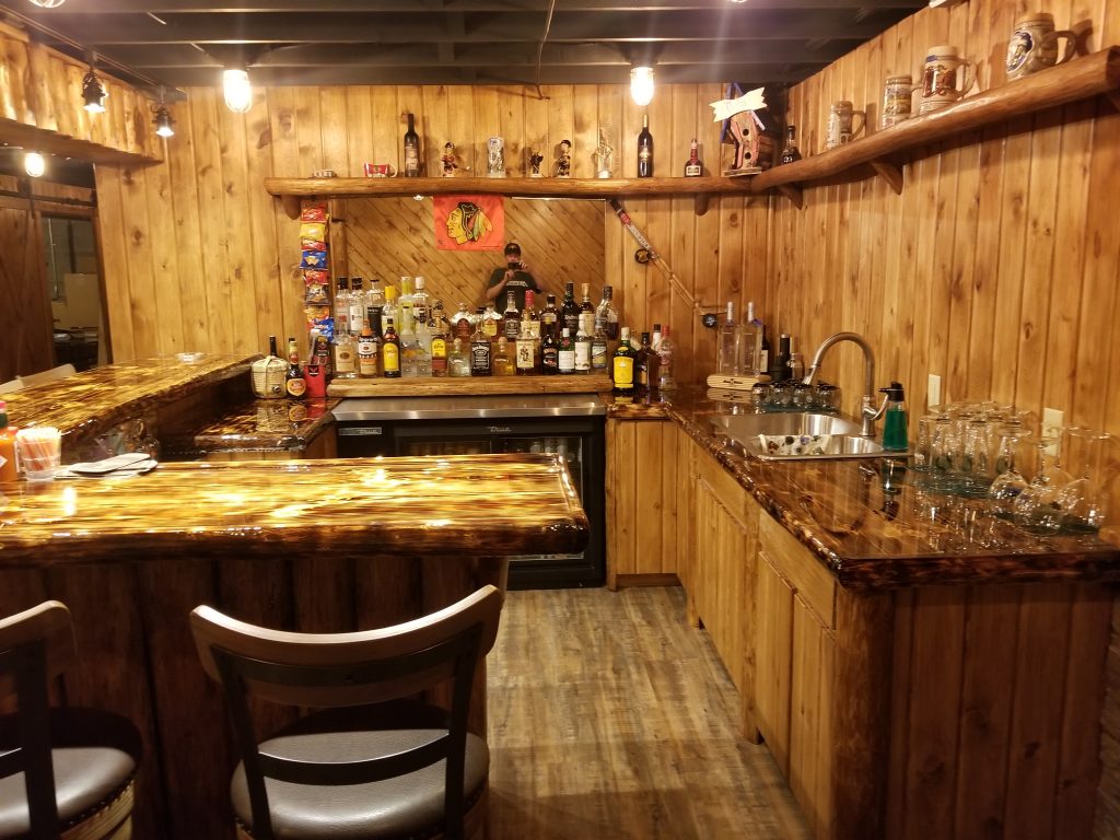 Completed-Burnt Bar Top - Lake Area Painting & Decorating, St. Paul, MN